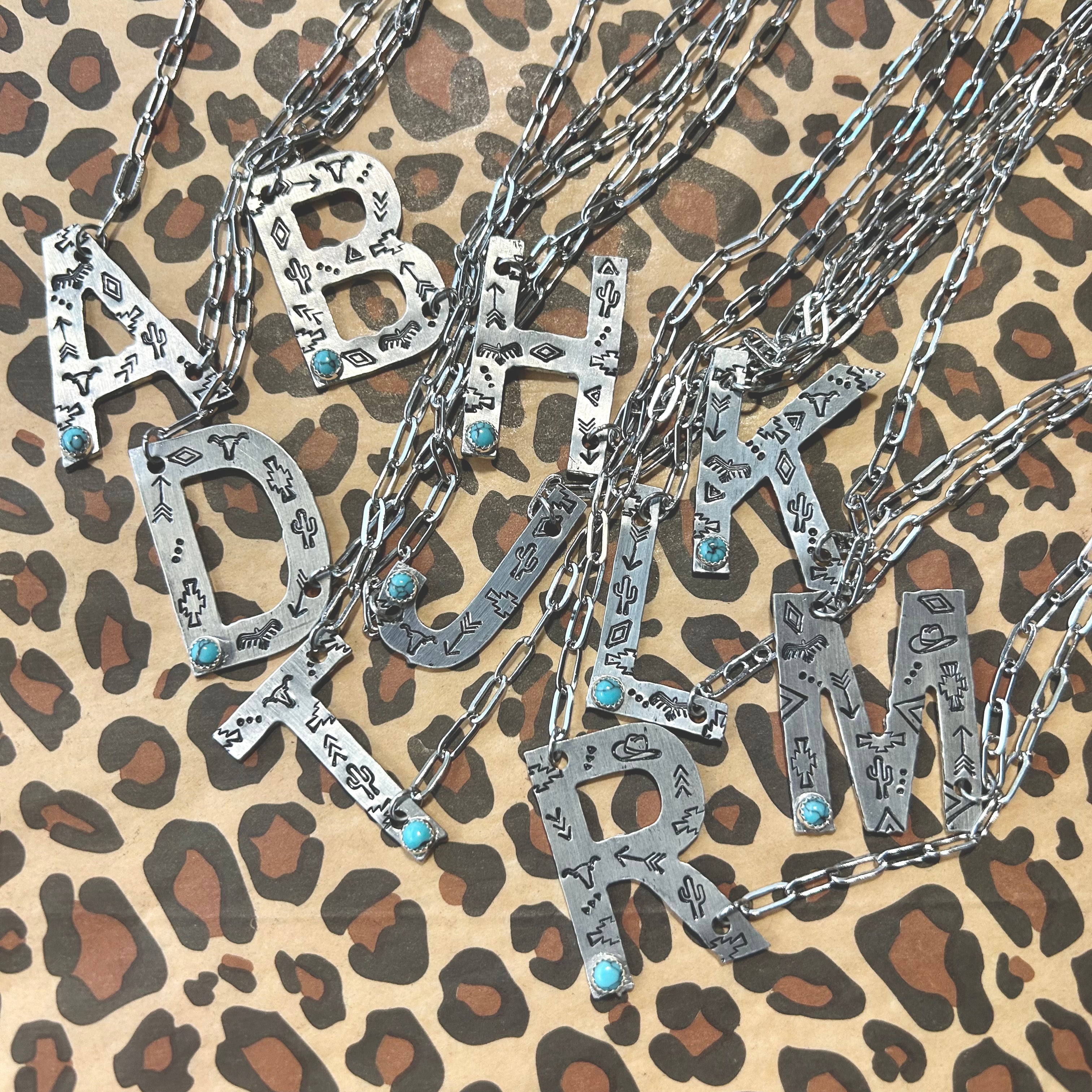 Branded Initial Necklace – Howdy, Honey! Boutique